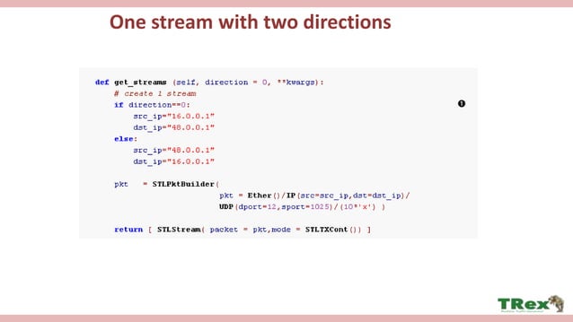Trex Realistic Traffic Generator Stateless Support Pptx
