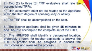 Teacher Reflection Form-for-Teacher-Applicants-2024 | PPTX