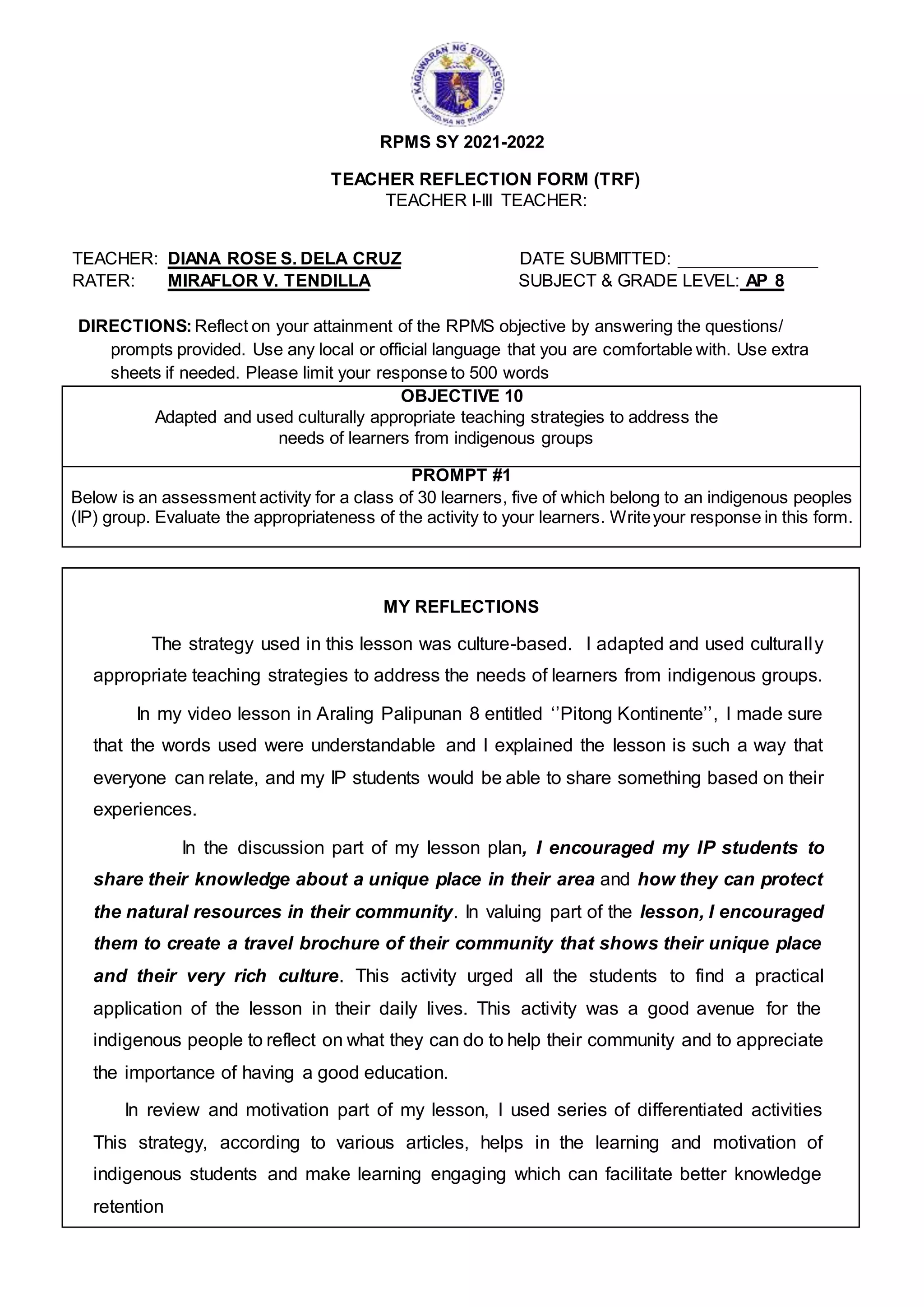 TRF-OBJECTIVE-9 (1).docx