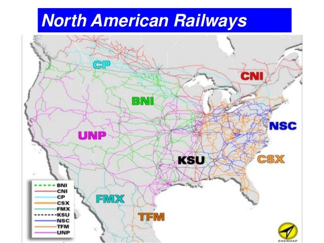 Map Of Railroads In America