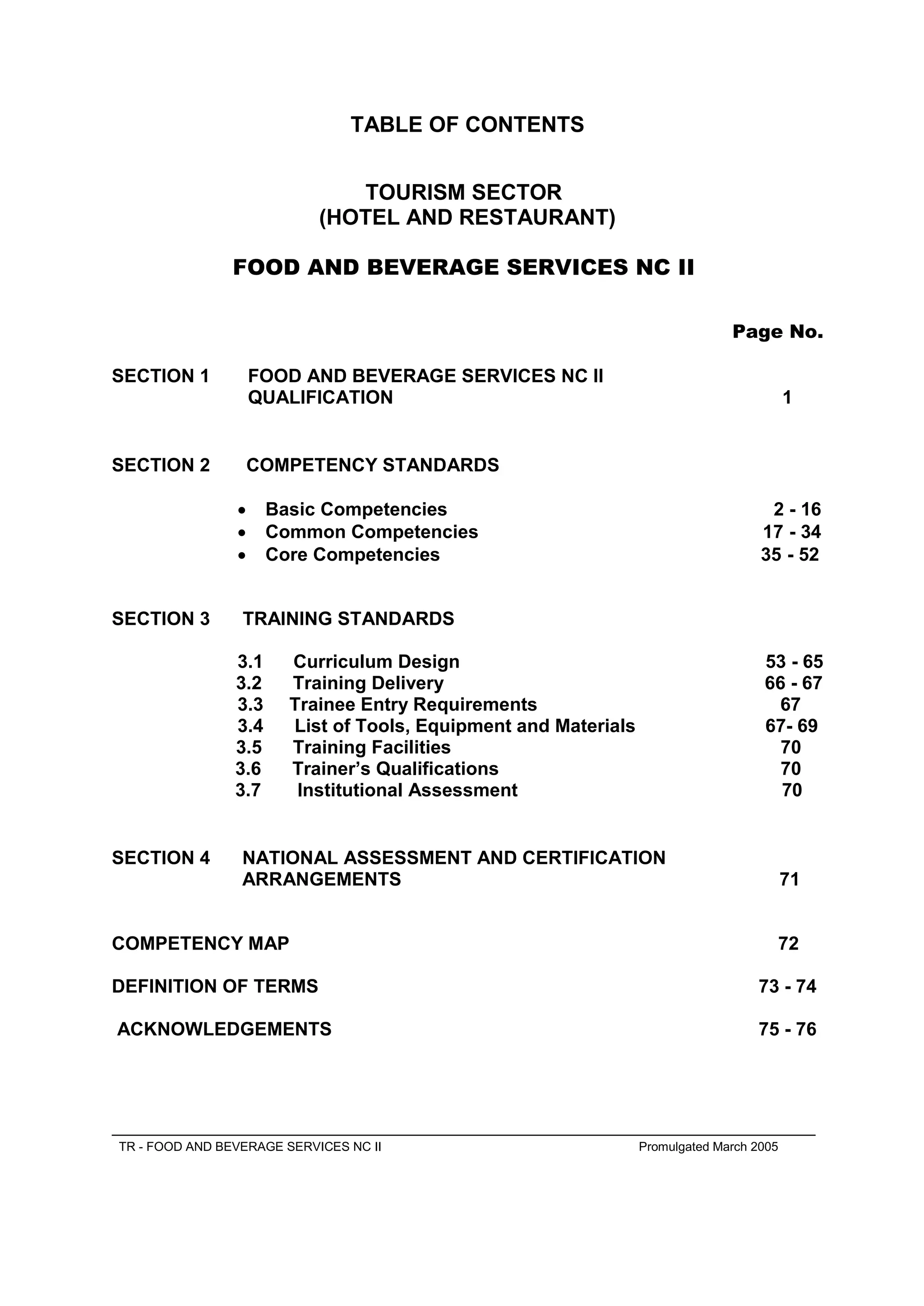 Training Regulations FBService NC II.doc