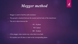 Fault detection in Distribution Transformer | PPTX