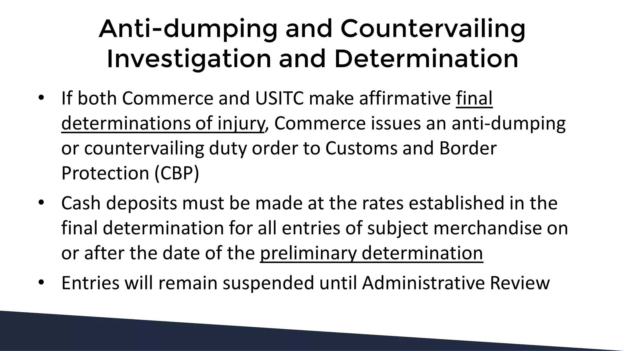 Learn the Basics of Antidumping and Countervailing Duties | PDF
