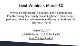 Learn the Basics of Antidumping and Countervailing Duties | PDF