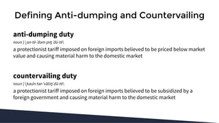 Learn the Basics of Antidumping and Countervailing Duties | PDF