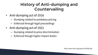 Learn the Basics of Antidumping and Countervailing Duties | PDF