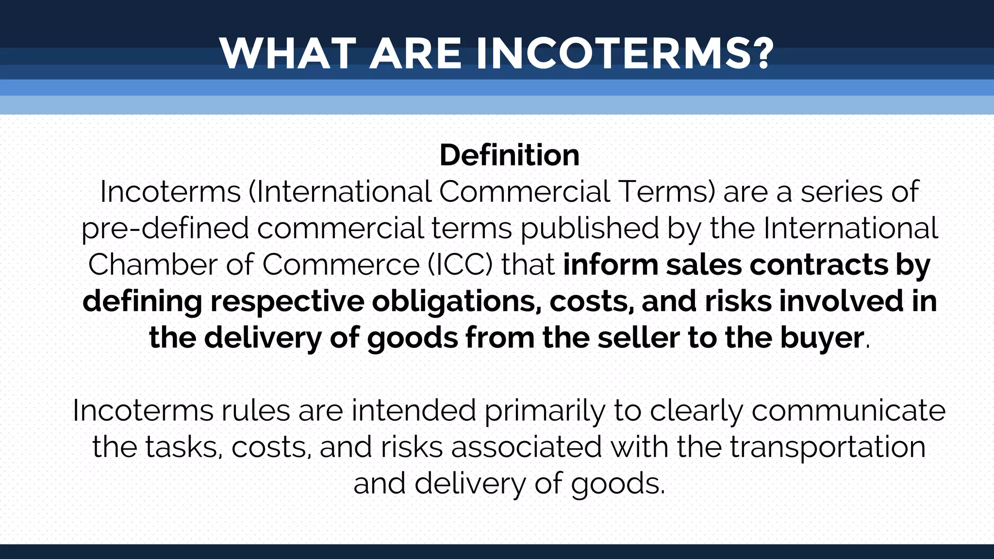 United States Importer's Introduction to Incoterms | PDF