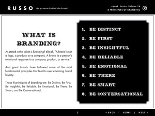 8 Principles of Branding | PDF | Advertising Industry | Industries