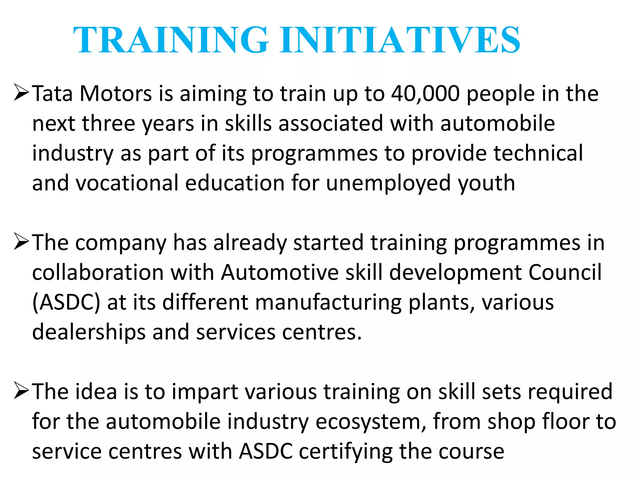 TRAININGg & DEVELOPMENT at tata group and tata motors | PPTX