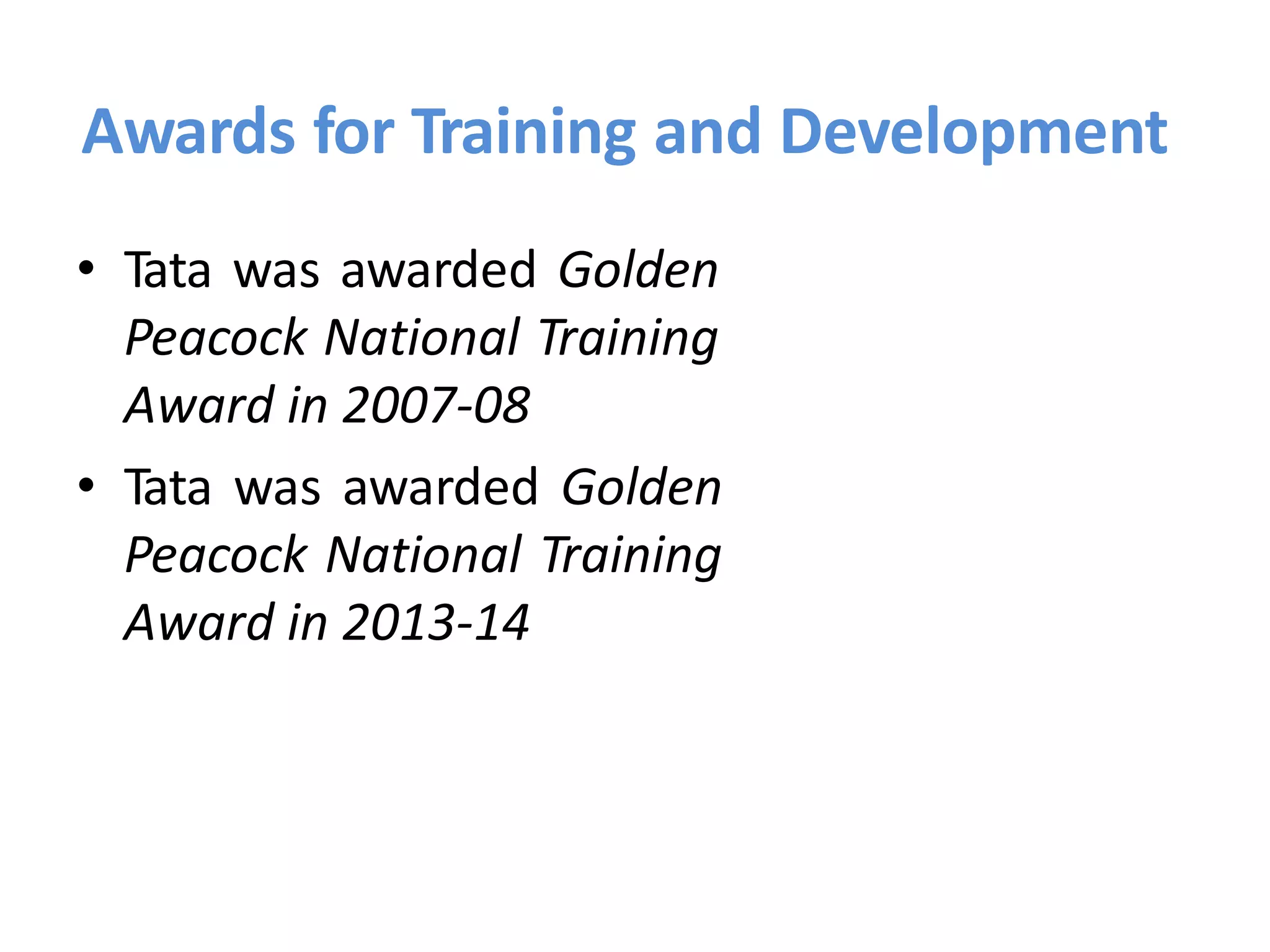 TRAININGg & DEVELOPMENT at tata group and tata motors | PPTX