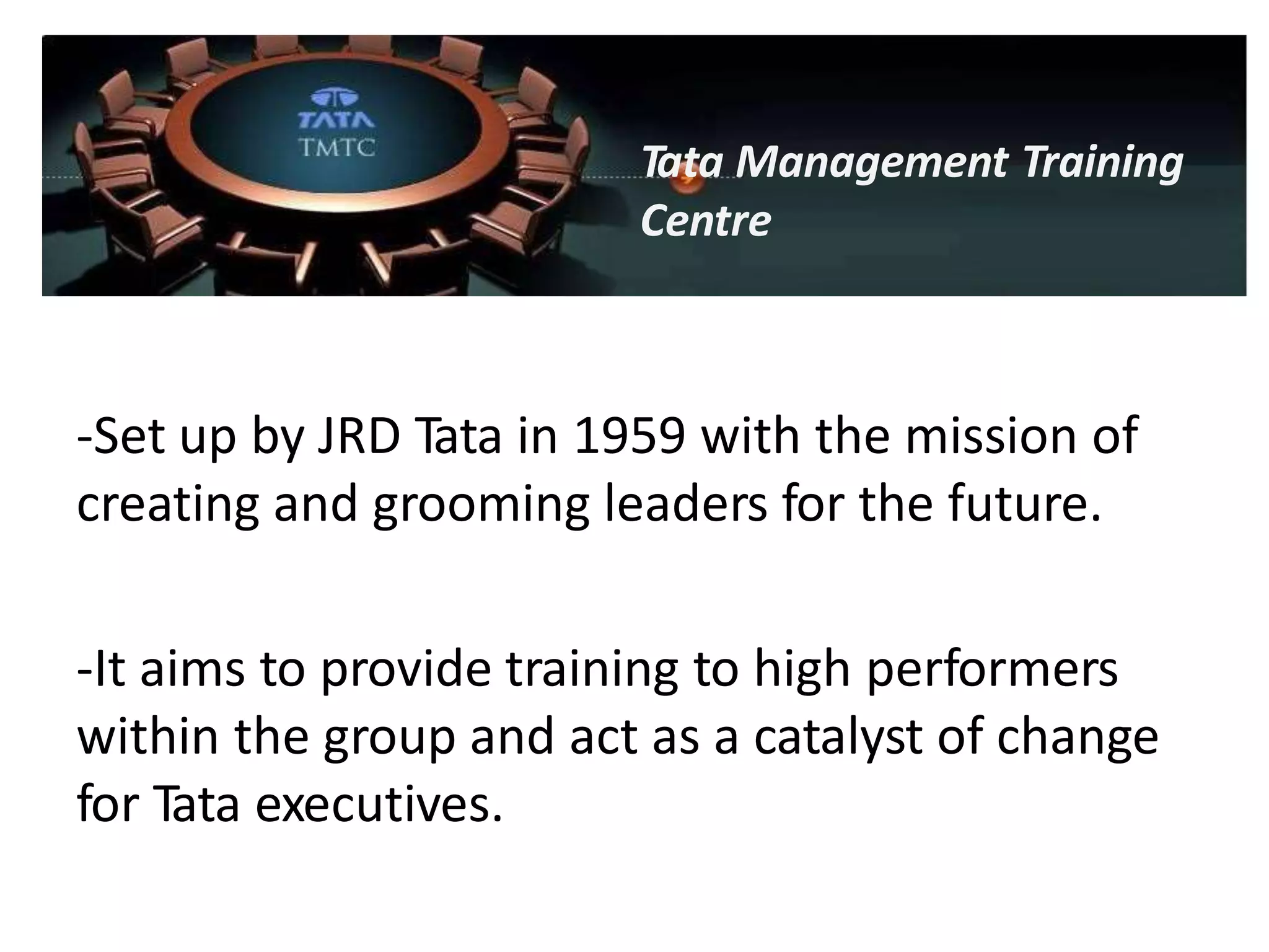 TRAININGg & DEVELOPMENT at tata group and tata motors | PPTX