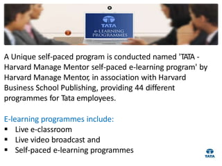 TRAININGg & DEVELOPMENT at tata group and tata motors | PPTX