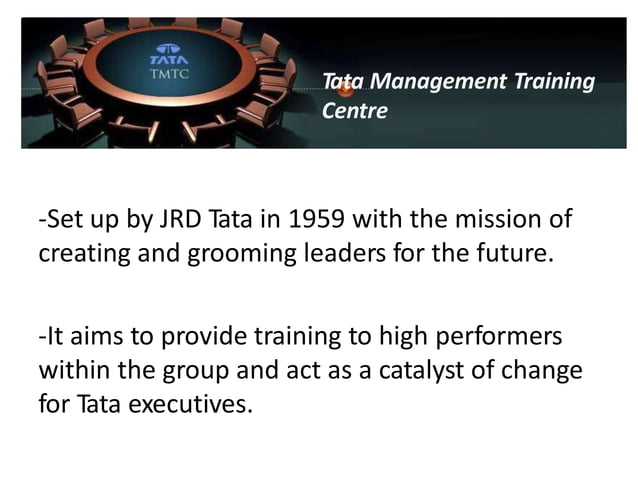 TRAININGg & DEVELOPMENT at tata group and tata motors | PPTX