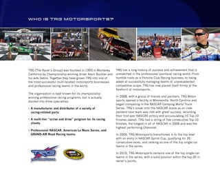 TRG Motorsports Watkins Glen Racing Program | PDF