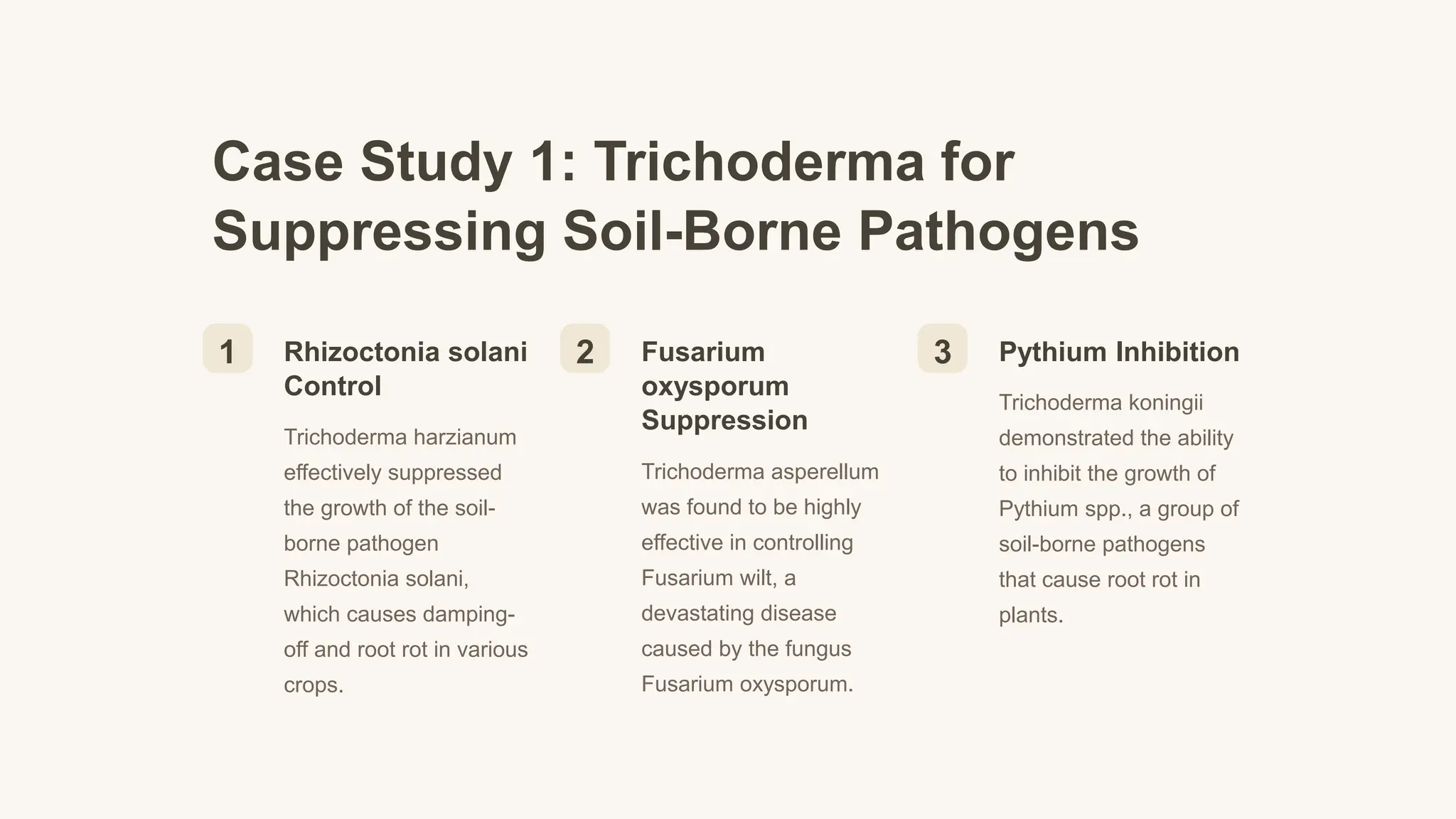 trichoderma fungi for disease introduction and methodology | PPTX