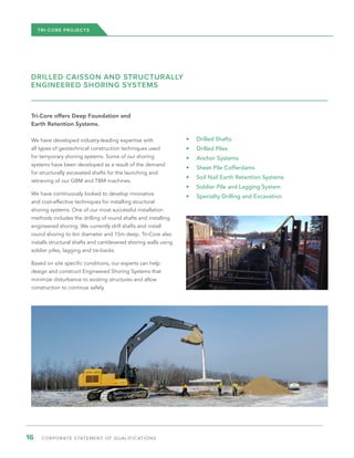 Tri-Core Projects - Statement of Qualifications | PDF