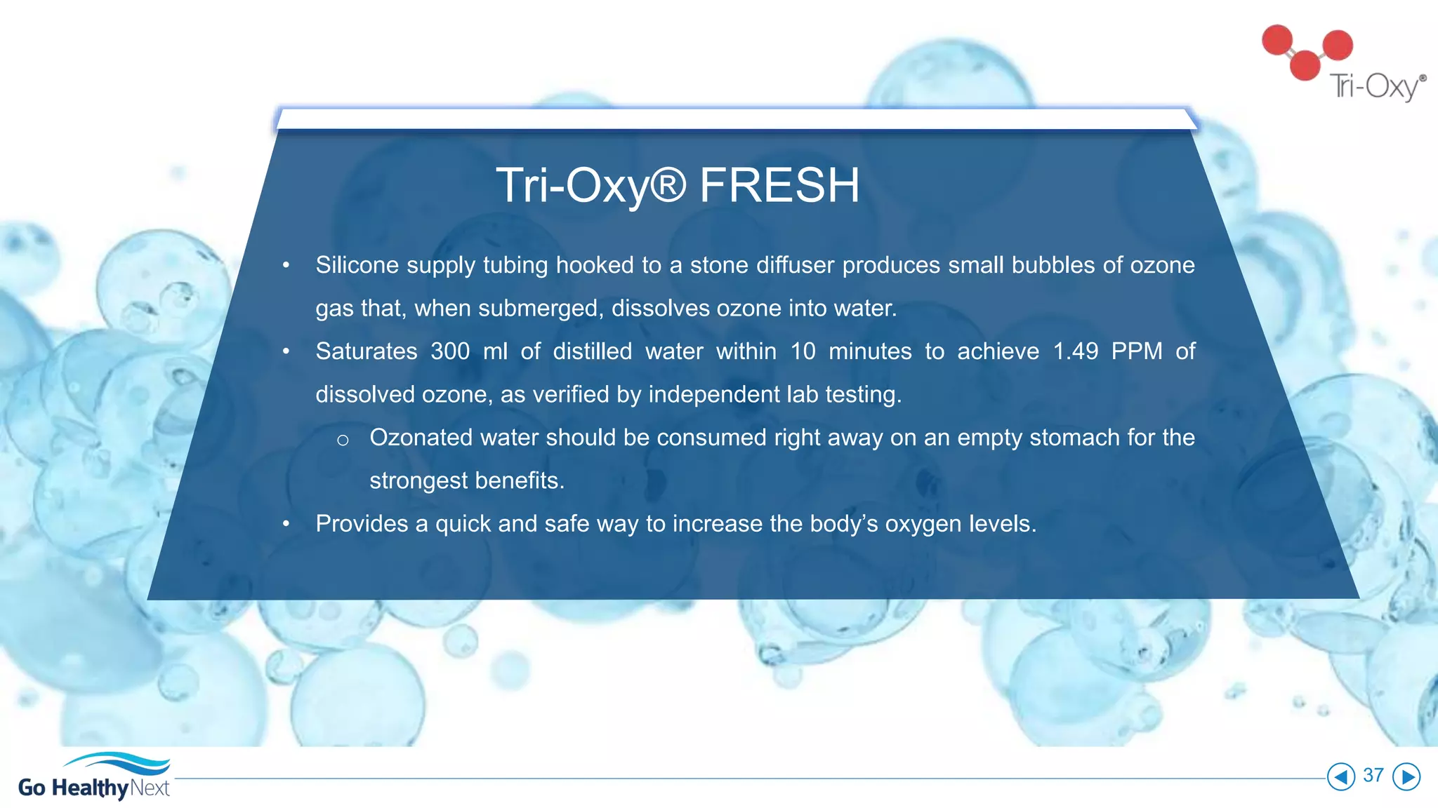 Tri-Oxy benefits of oxidation and oxygen | PPTX