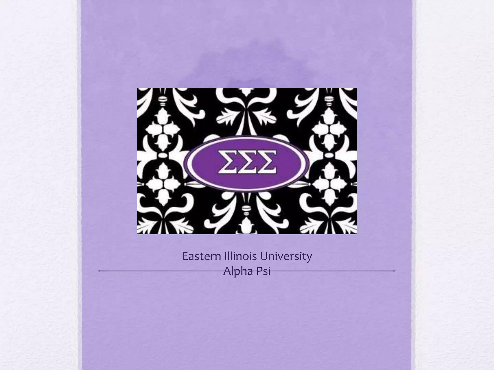 Tri sigma presentation | PPTX