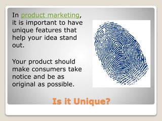 Is your product marketable? | PPT