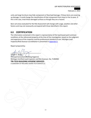 Tri-Tech sample LBP-RA report | PDF
