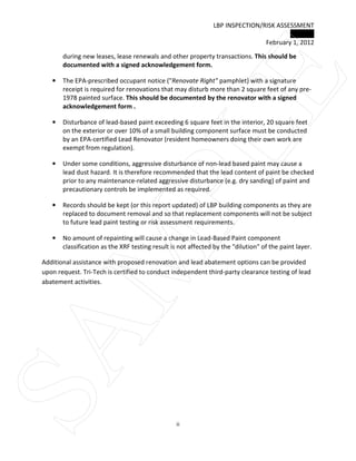 Tri-Tech sample LBP-RA report | PDF