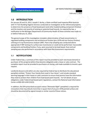 Tri-Tech sample LBP-RA report | PDF