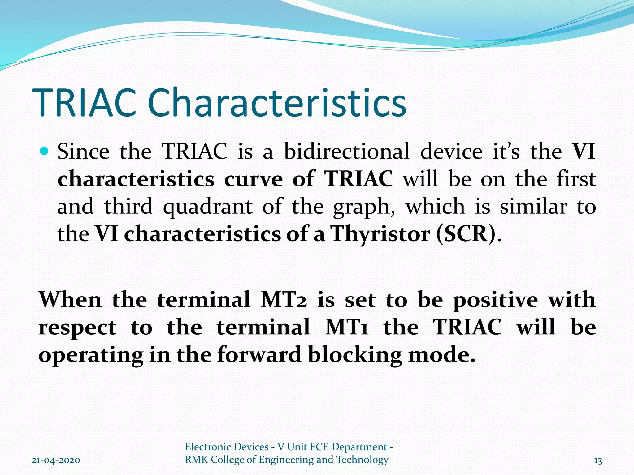 TRIAC Working | PPTX