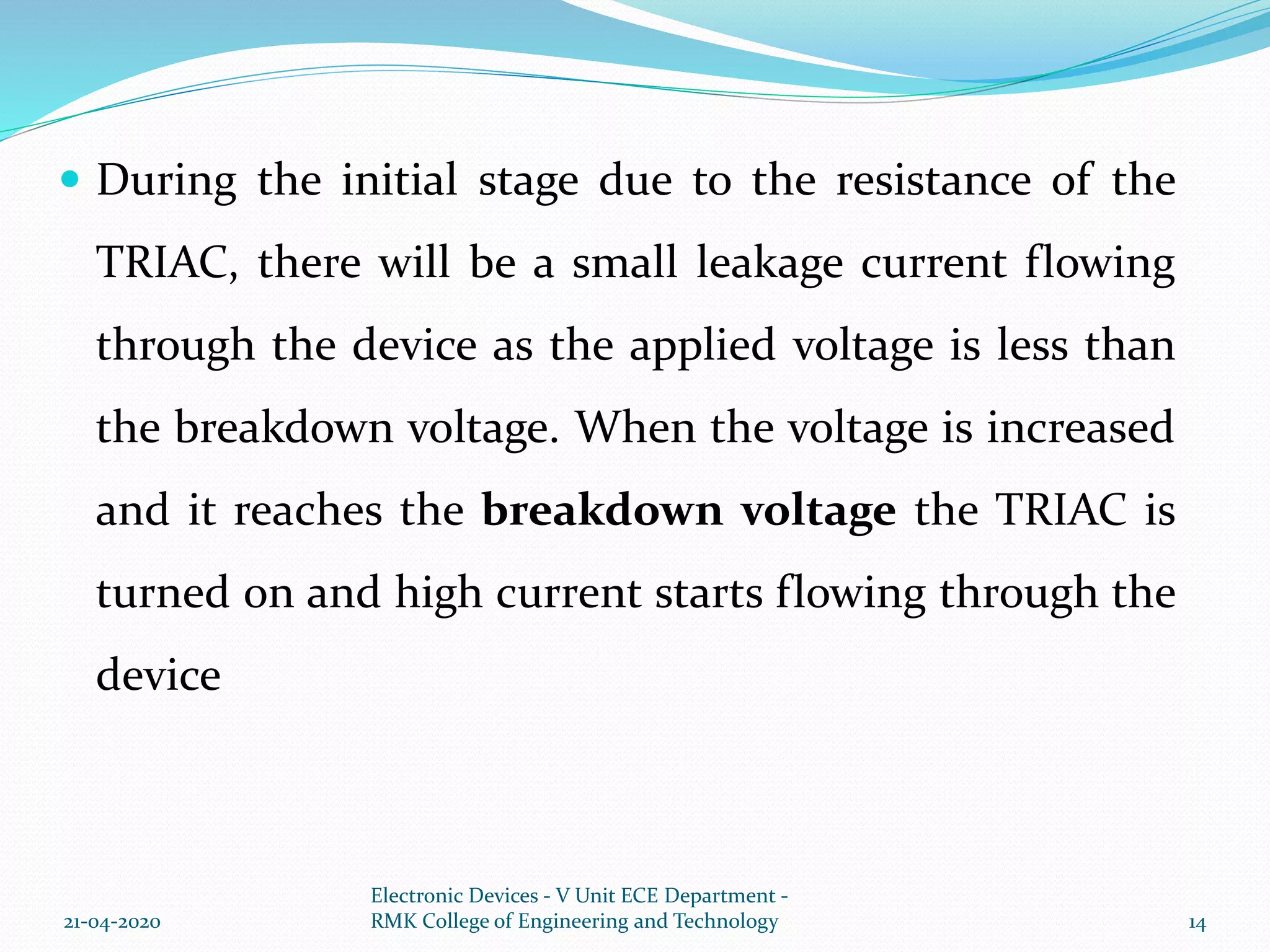 TRIAC Working | PPTX