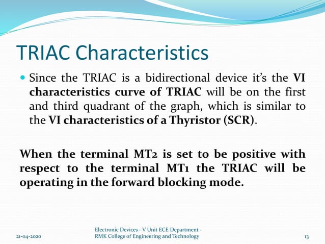 TRIAC Working | PPTX