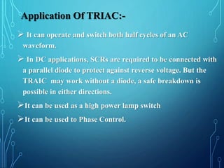 Triac and Diac | PPTX
