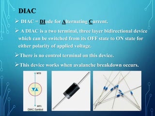 Triac and Diac | PPTX