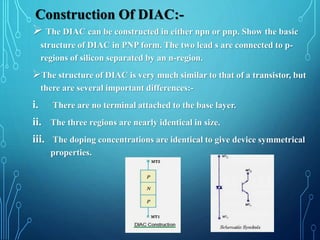 Triac and Diac | PPTX
