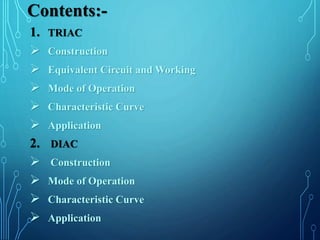 Triac and Diac | PPTX