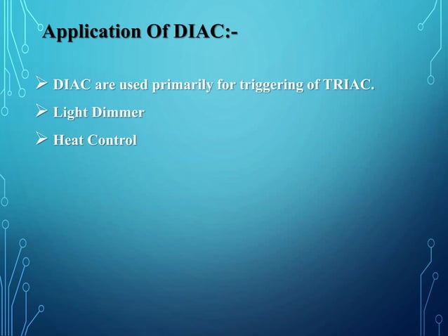 Triac and Diac | PPTX