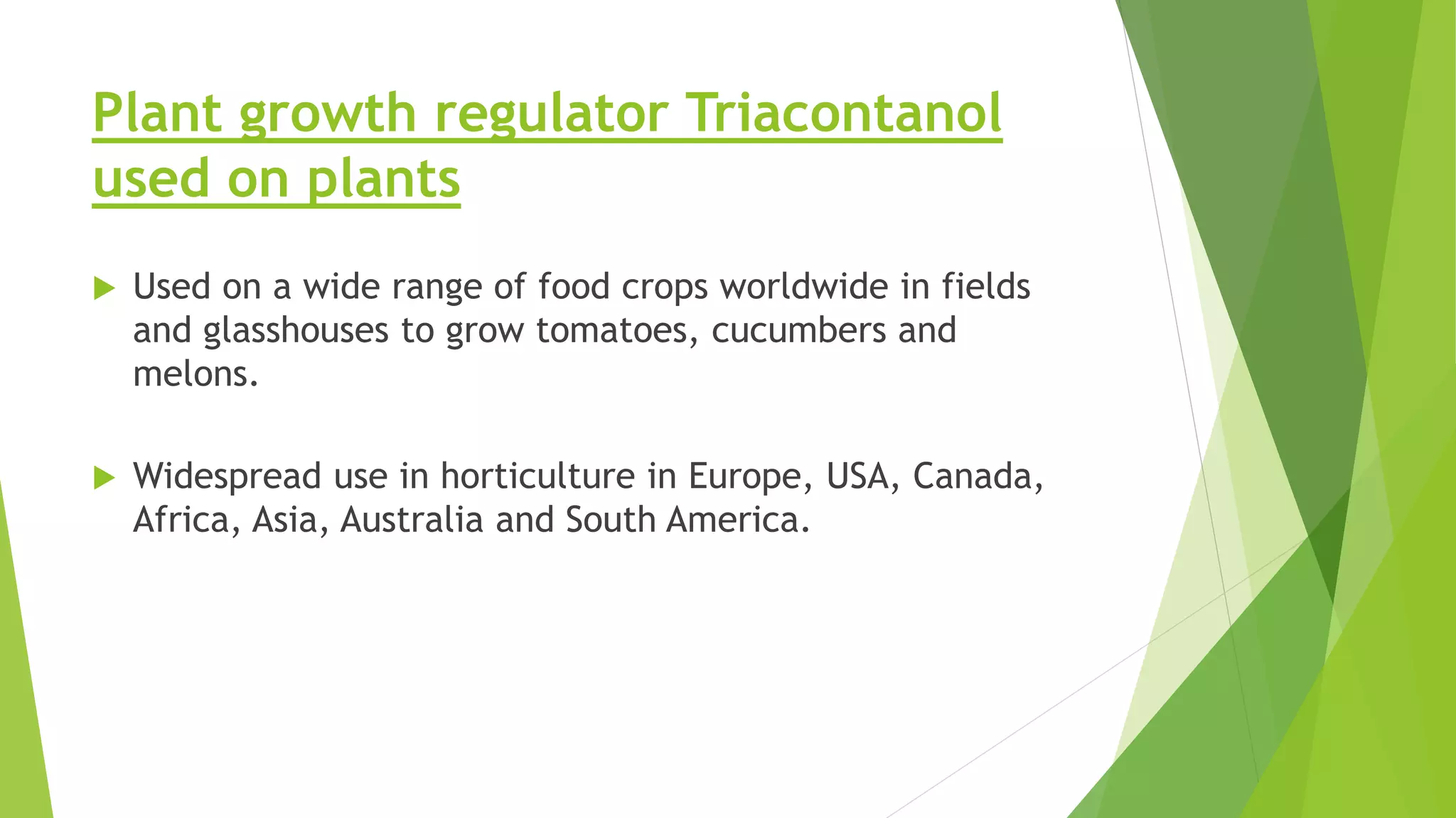 Triacontanol by vivekananda behera | PPTX