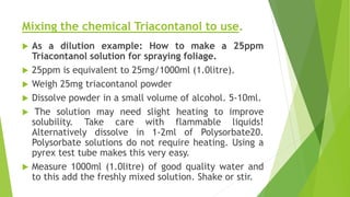 Triacontanol by vivekananda behera | PPTX