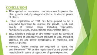 Triacontanol by vivekananda behera | PPTX