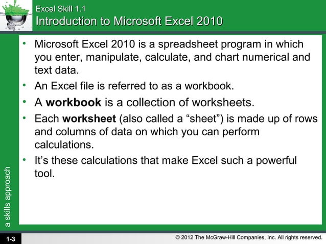 Triad 2010 excel_chapter_1 | PPT