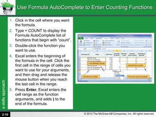 Triad 2010 excel_chapter_2 | PPT