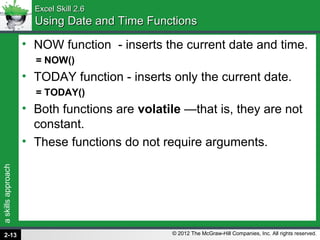 Triad 2010 excel_chapter_2 | PPT