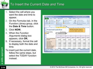 Triad 2010 excel_chapter_2 | PPT
