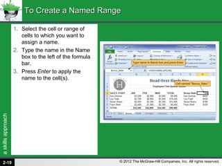 Triad 2010 excel_chapter_2 | PPT