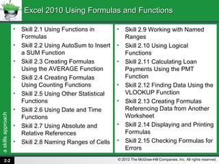 Triad 2010 excel_chapter_2 | PPT
