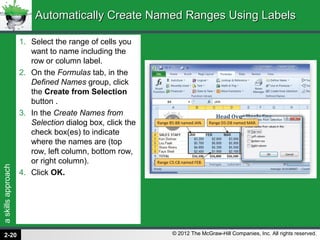 Triad 2010 excel_chapter_2 | PPT