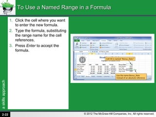 Triad 2010 excel_chapter_2 | PPT