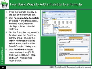 Triad 2010 excel_chapter_2 | PPT
