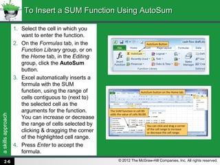 Triad 2010 excel_chapter_2 | PPT