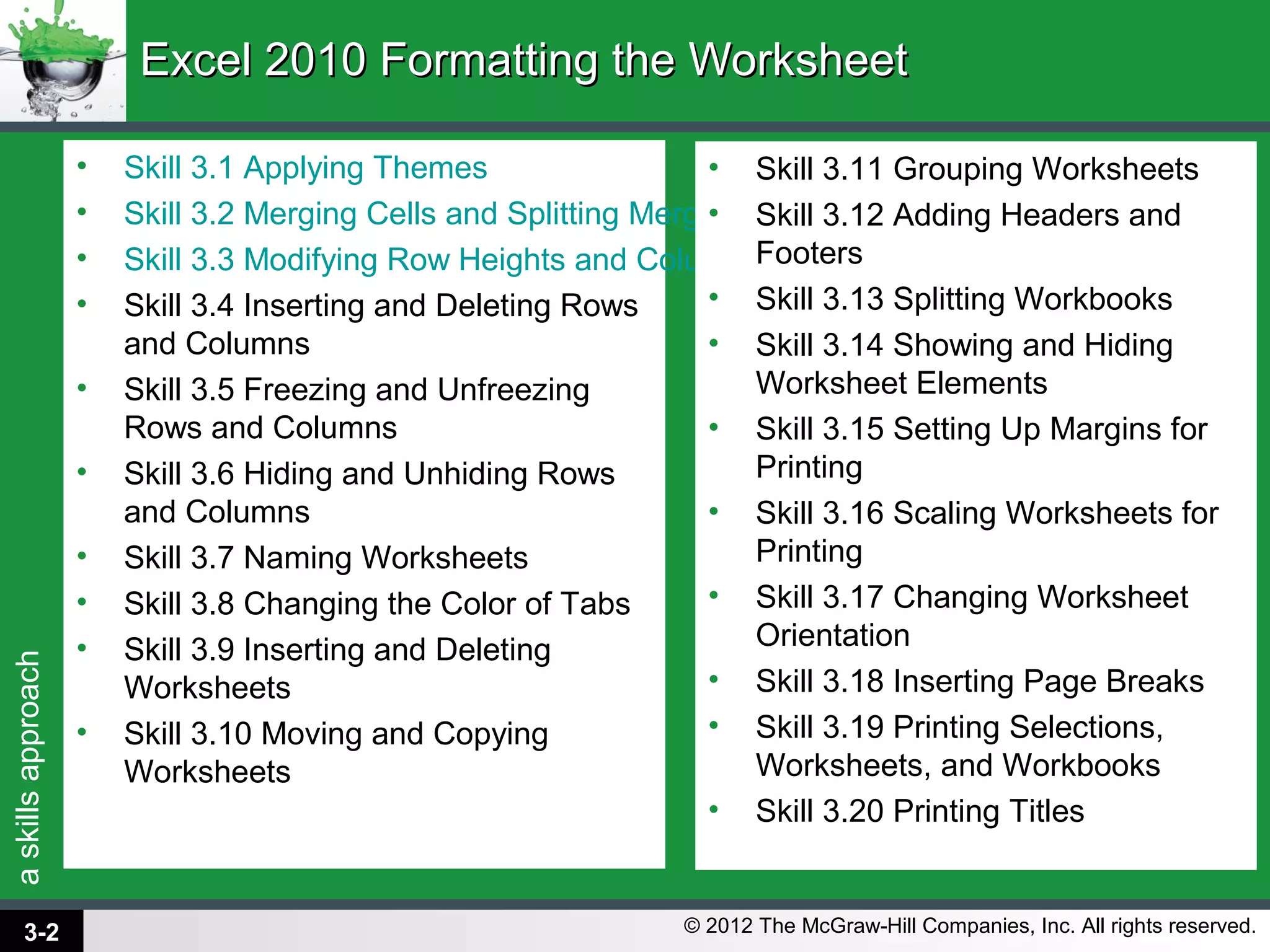 Triad 2010 excel_chapter_3 | PPT