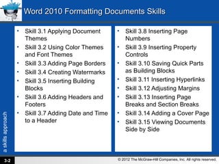 Triad 2010 word_chapter_3 | PPT