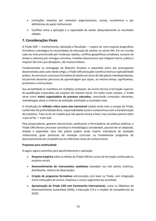 TRÍADE CAR: CONHECIMENTO, APLICAÇÃO E RESULTADOS | PDF